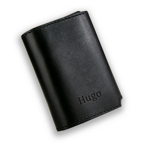 Odinė piniginė Connor su vardu - Bakli.lt