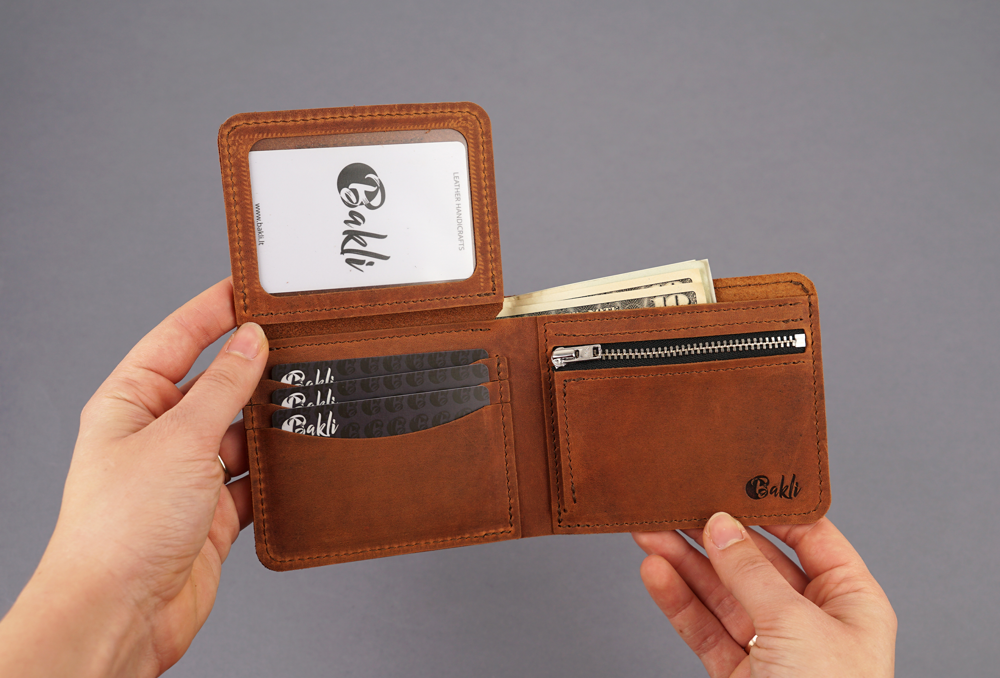 Ādas maks Aron Crazy Horse - Bakli.lt